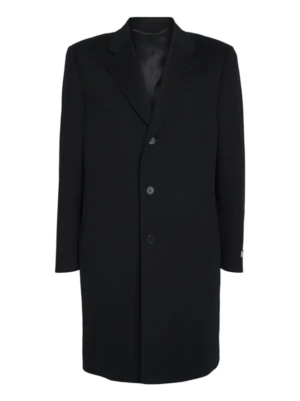 Canali Wool-cashmere Coat - Navy