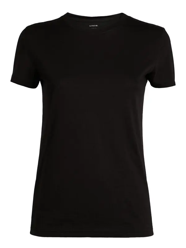 Vince Pima Cotton T-shirt - Black