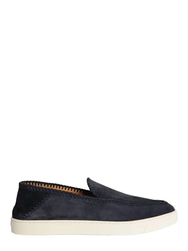 Giorgio Armani Suede Loafers - Blue