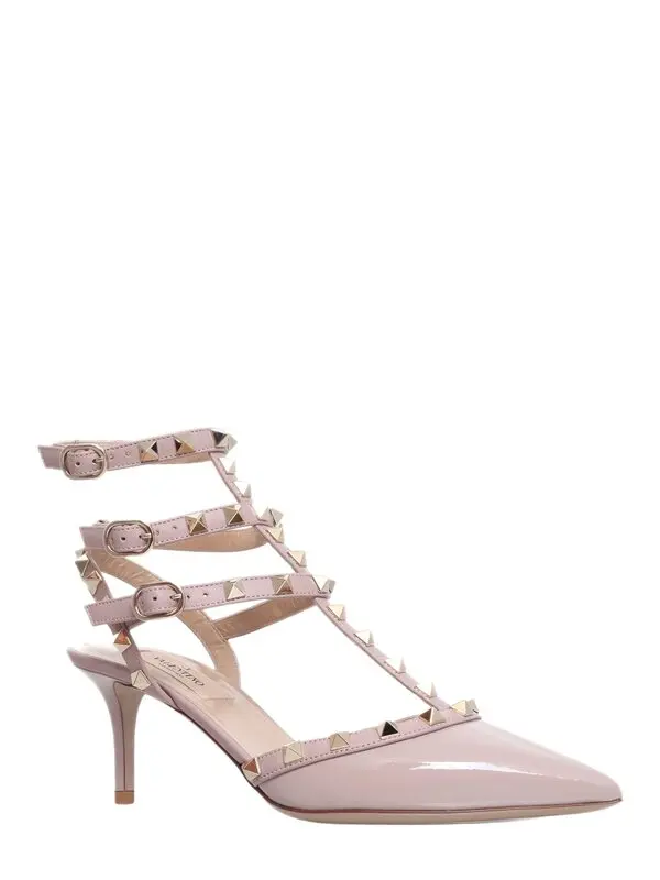Valentino Garavani Patent Rockstud Heels 65 - Nude