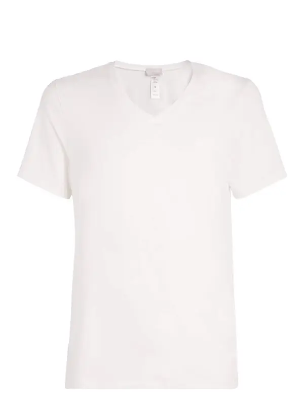 Hanro Cotton Superior V-neck T-shirt - White