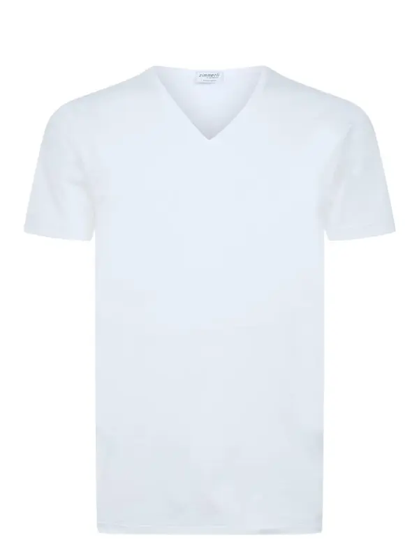 Zimmerli 172 Pure Comfort V-neck T-shirt - White