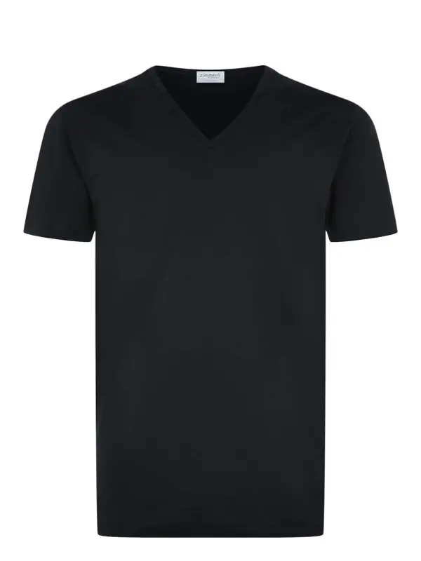 Zimmerli 172 Pure Comfort V-neck T-shirt - Black