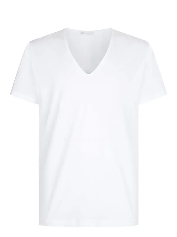Sunspel V-neck Lounge Top - White