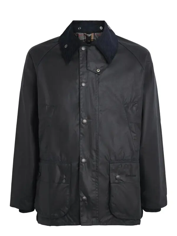 Barbour Waxed Bedale Jacket - Navy