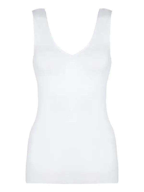 Hanro Cotton Seamless Tank Top - White
