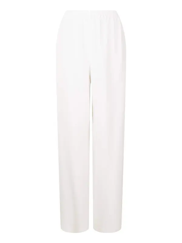 Eskandar Silk Wide-leg Trousers - White