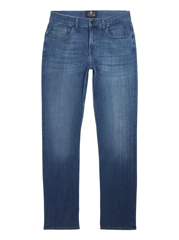 7 For All Mankind Standard Straight Jeans - Blue