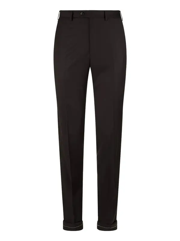 Brioni Wool Tailored Trousers - Black