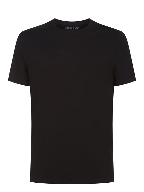 Derek Rose Basel Lounge T-shirt - Black