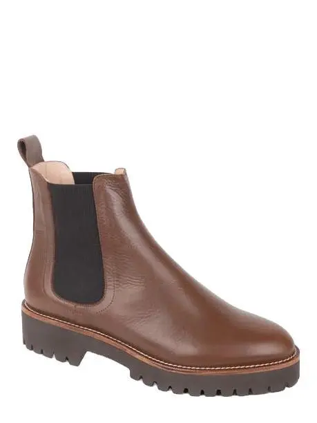 PATRICIA GREEN Lug Sole Chelsea Boot - Chocolate