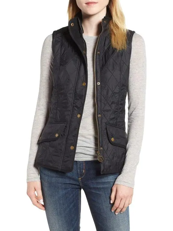 Barbour Cavalry Fleece Lined Vest - Black/black