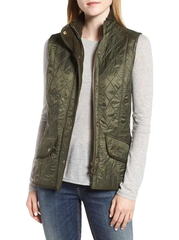 Barbour Cavalry Fleece Lined Vest - Olive/olive