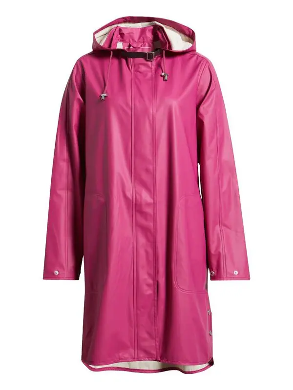 ILSE JACOBSEN Hooded Raincoat - Magenta Haze