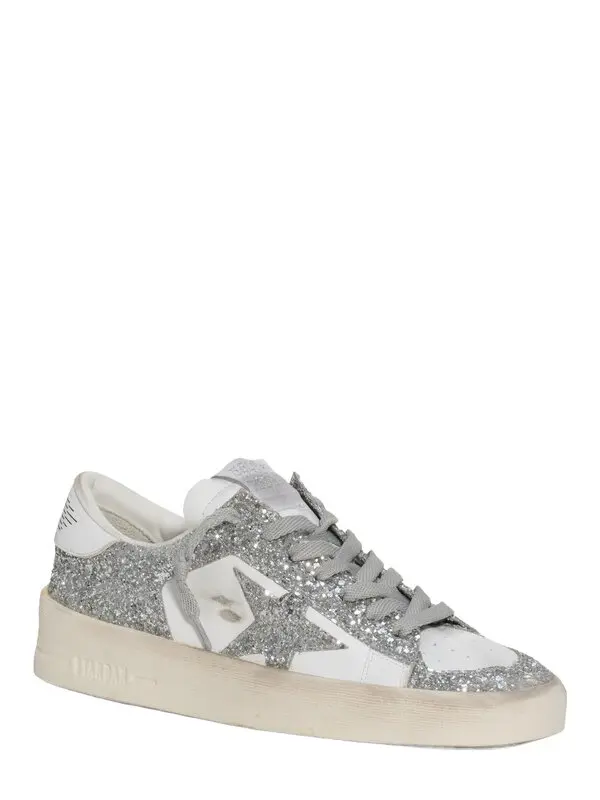Golden Goose Stardan Low Top Sneaker - White/silver