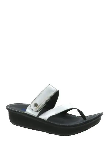 WOLKY Tahiti Platform Sandal - Silver Metallic