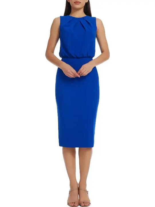 Dress The Population Amada Sheath Dress - Electric Blue