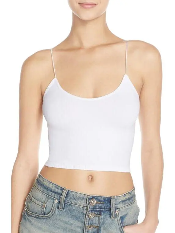 Free People Intimately Fp Crop Camisole - White