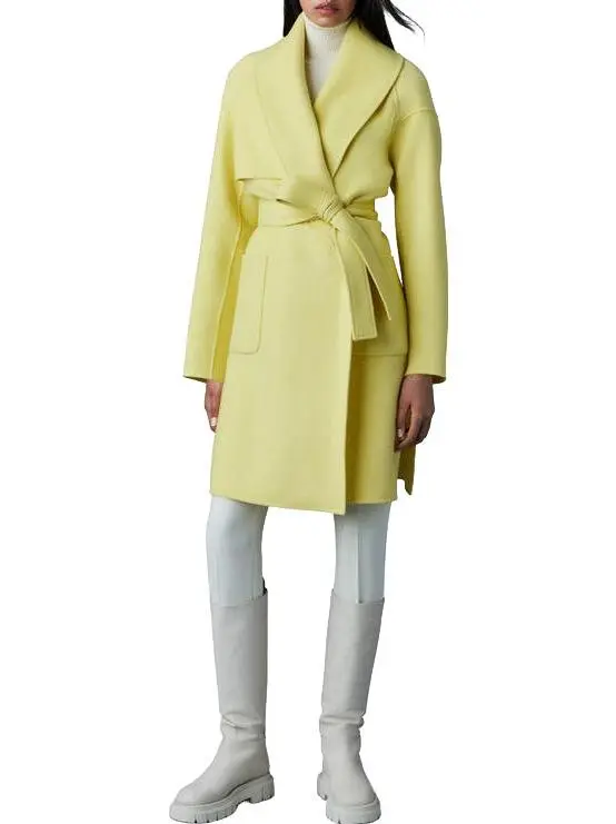 Mackage Thalia Wool Coat - Pale Lime