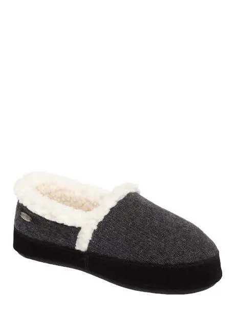 Acorn Moc Ragg Slipper - Dark Charcoal Heather