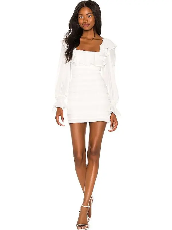 CAMILA COELHO Valerie Mini Dress - White