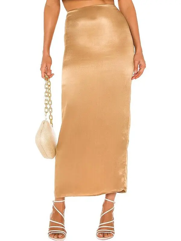 CAMILA COELHO Selina Maxi Skirt - Toffee