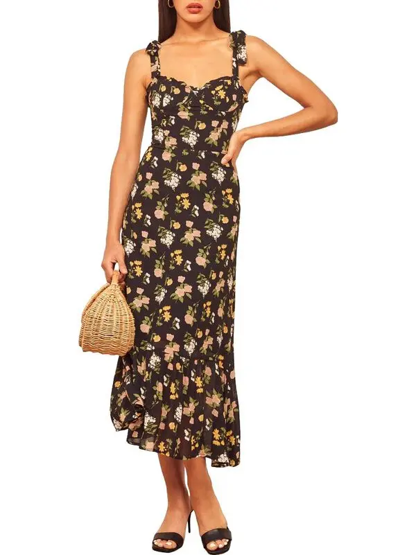 REFORMATION Nikita Floral Midi Dress - Sylvie