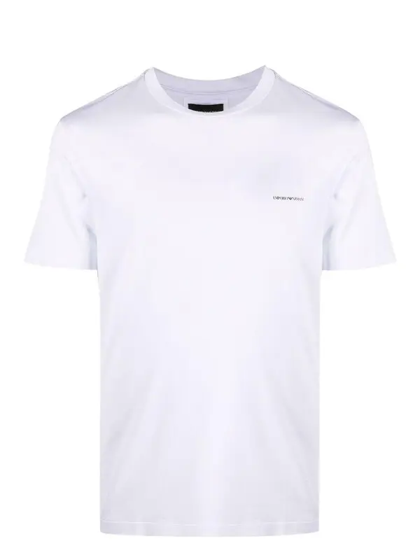 Emporio Armani Logo-print Crewneck T-shirt - White