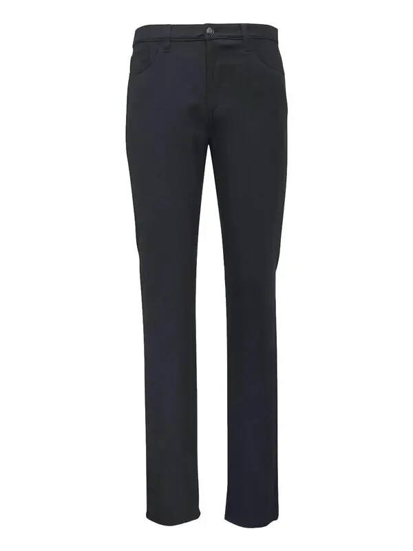 Canali Wool Tailored Trousers - Blue