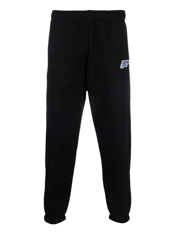 DIESEL® Logo Patch Sweatpants - Black