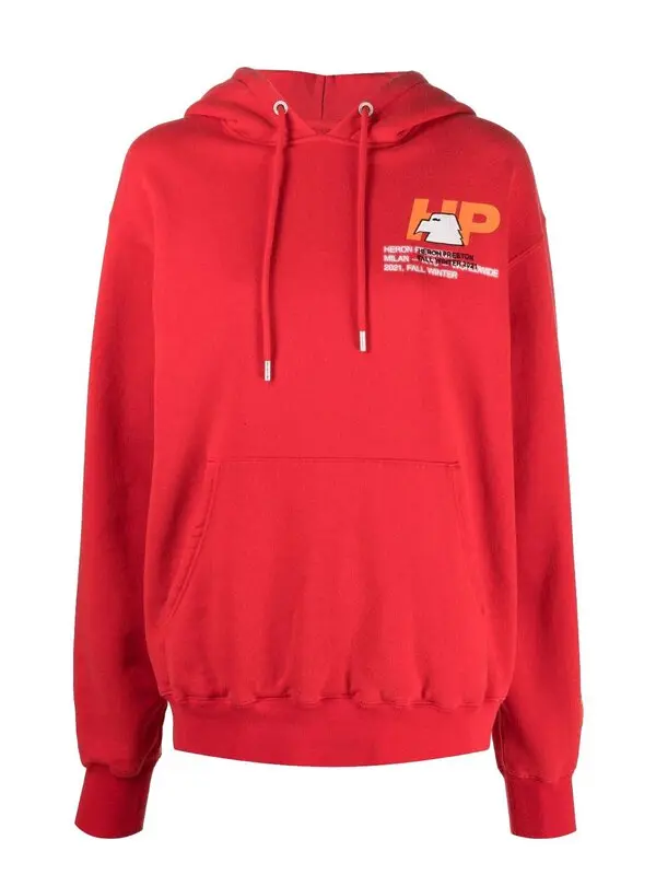 Heron Preston Logo-print Hoodie - Red