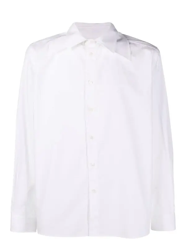 Valentino Garavani Spread-collar Cotton-poplin Shirt - White