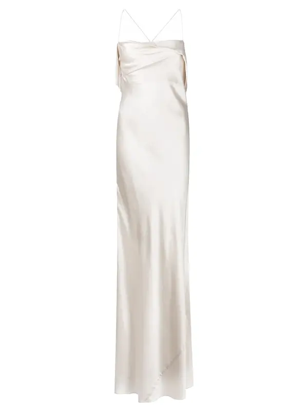 Michelle Mason Silk Gown - White