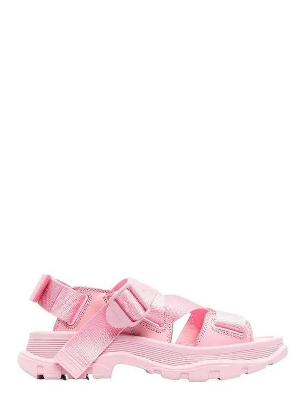 Alexander McQueen Tread Flat Sandals - Pink