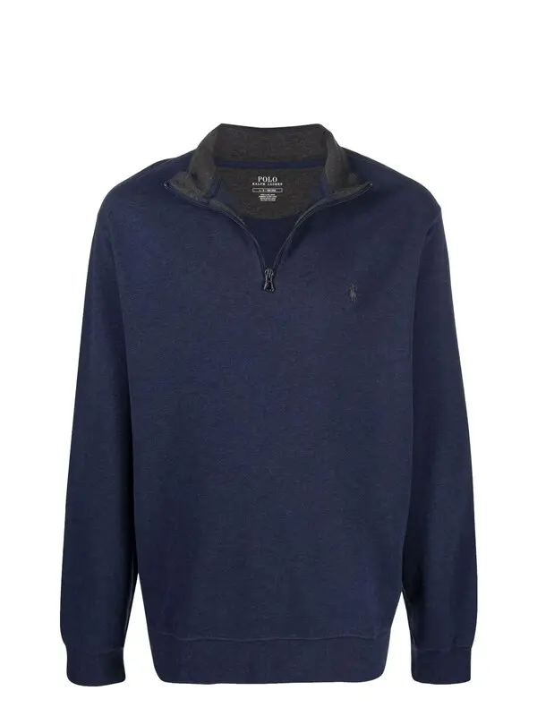 Polo Ralph Lauren Polo Pony-embroidered Jersey Sweatshirt - Blue