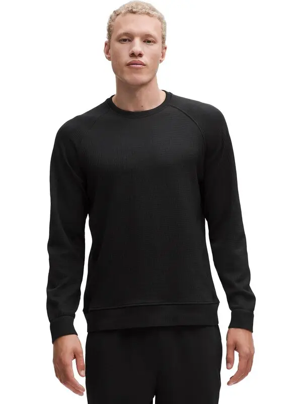 Lululemon Engineered Warmth Long Sleeve Crew - Black/black