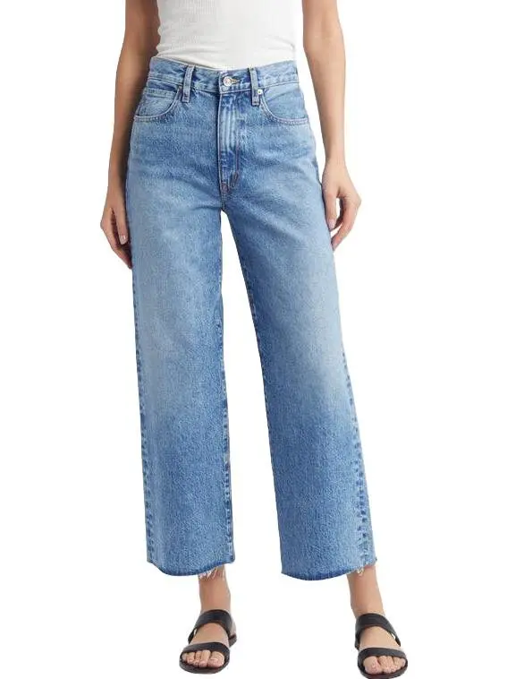 SLVRLAKE Grace High-waist Wide-leg Jeans - Lightning Strikes