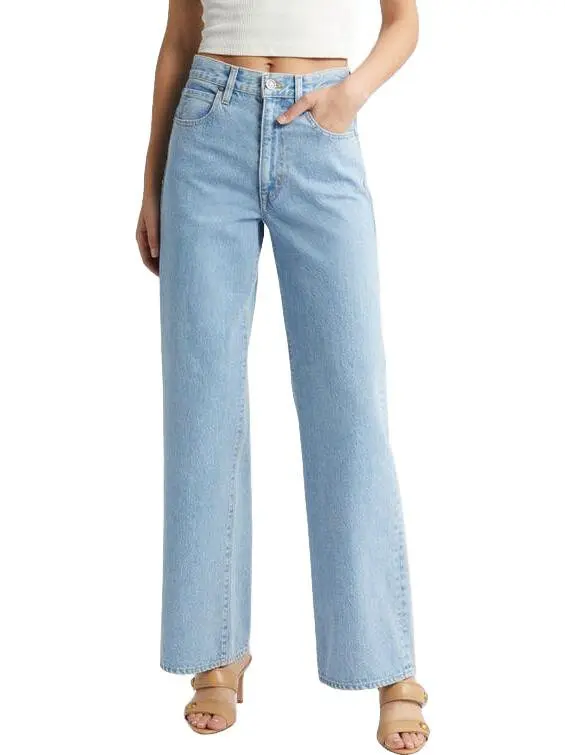 SLVRLAKE Grace High-waist Wide-leg Jeans - Powder Blue