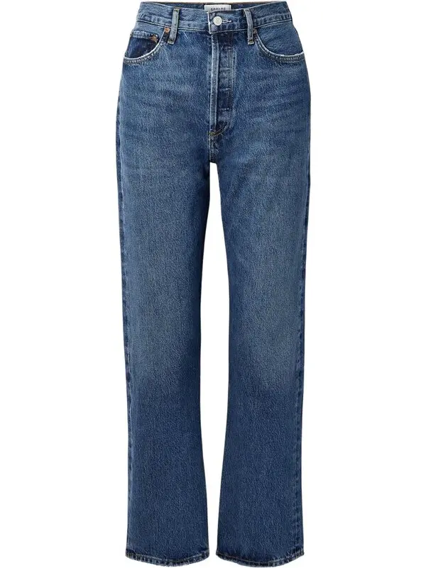 AGOLDE 90s Pinch Waist High-rise Straight-leg Organic Jeans - Blue