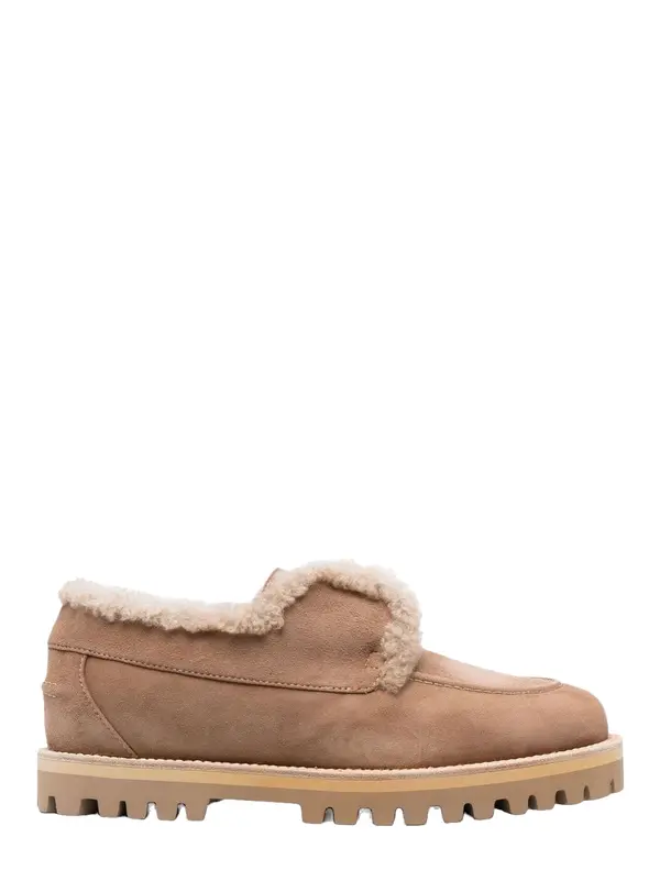 LE SILLA Yacht Suede Loafers - Neutrals