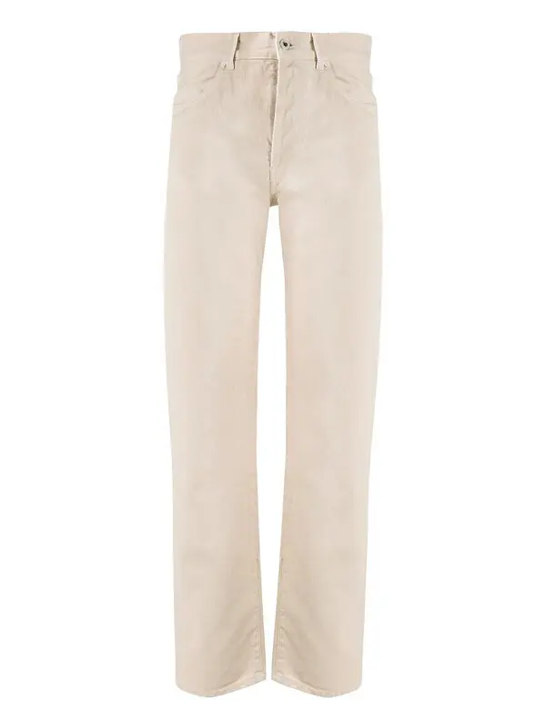 Off-White High-waist Straight-leg Jeans - Neutrals