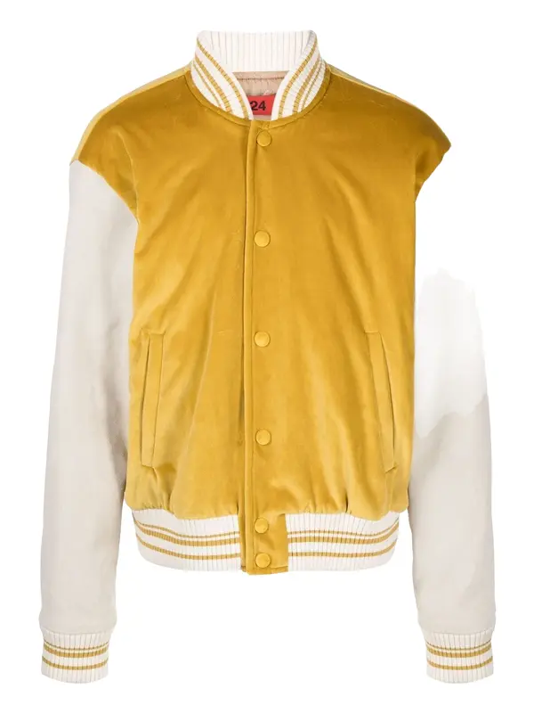 424 Two-tone Bomber Jacket - Yellow