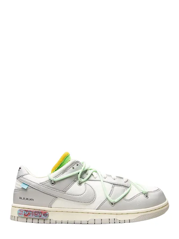 Nike X Off White Dunk Low Off Lot 07 Sneakers - White