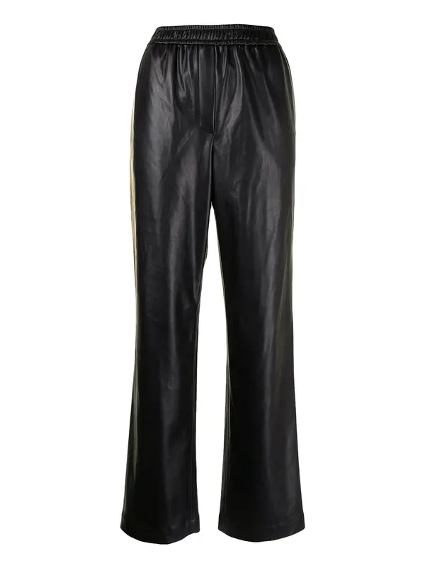 Goen.j Faux-leather Trousers - Black