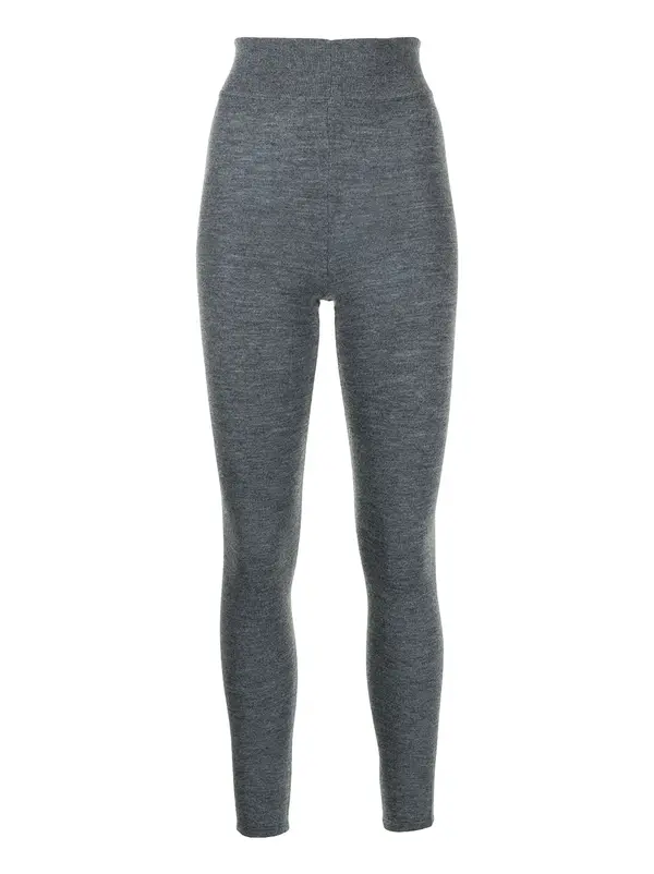 Cashmere In Love Tonya Cashmere-knit Leggings - Grey