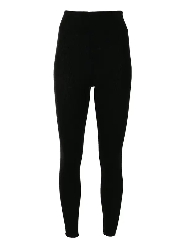 Cashmere In Love Cruz Cashmere-knit Leggings - Black