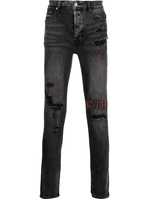 Ksubi Van Winkle Maniac Skinny Jeans - Black