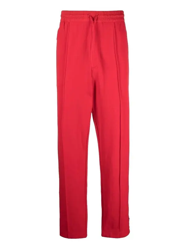 Y3 Exposed-seam Track Pants - Red