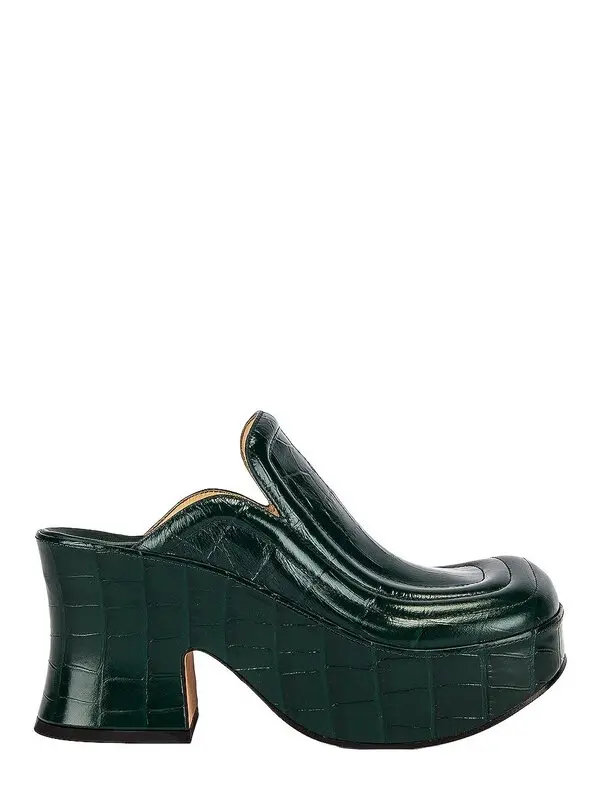 Bottega Veneta Wedge Clogs - Billiard