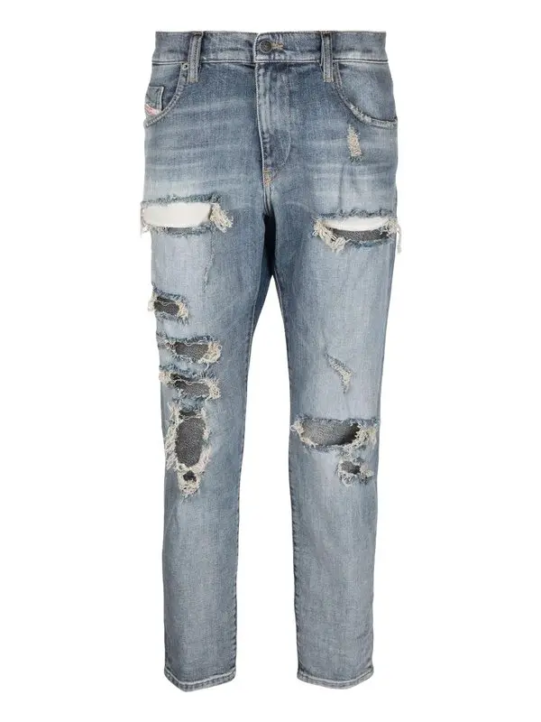 DIESEL® Mid-rise Slim-cut Jeans - Blue